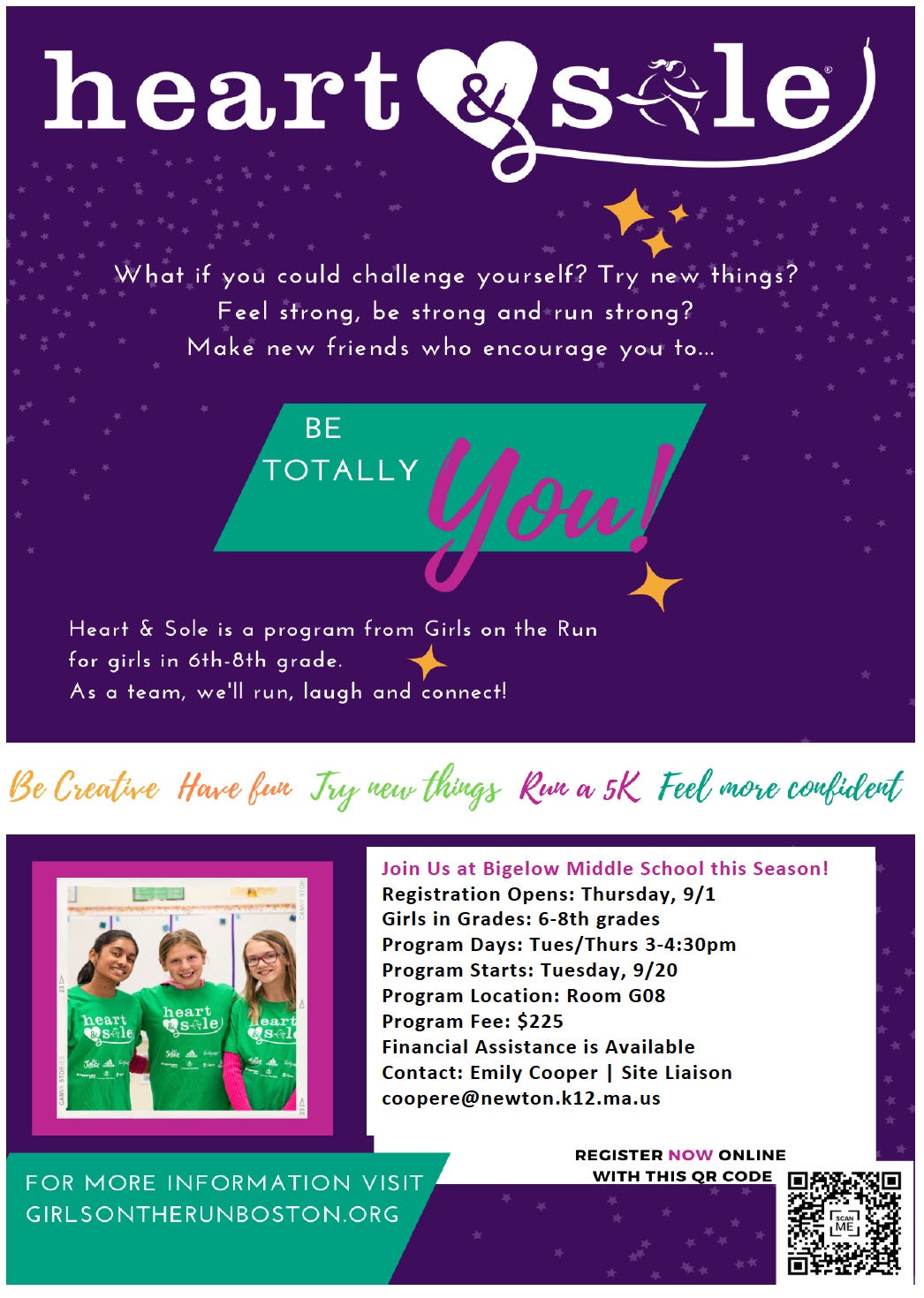 Girls on the Run at Bigelow! | Bigelow PTO