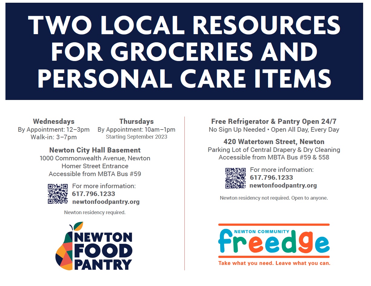 Newton Food Panty Expanded Hours in September | Bigelow PTO